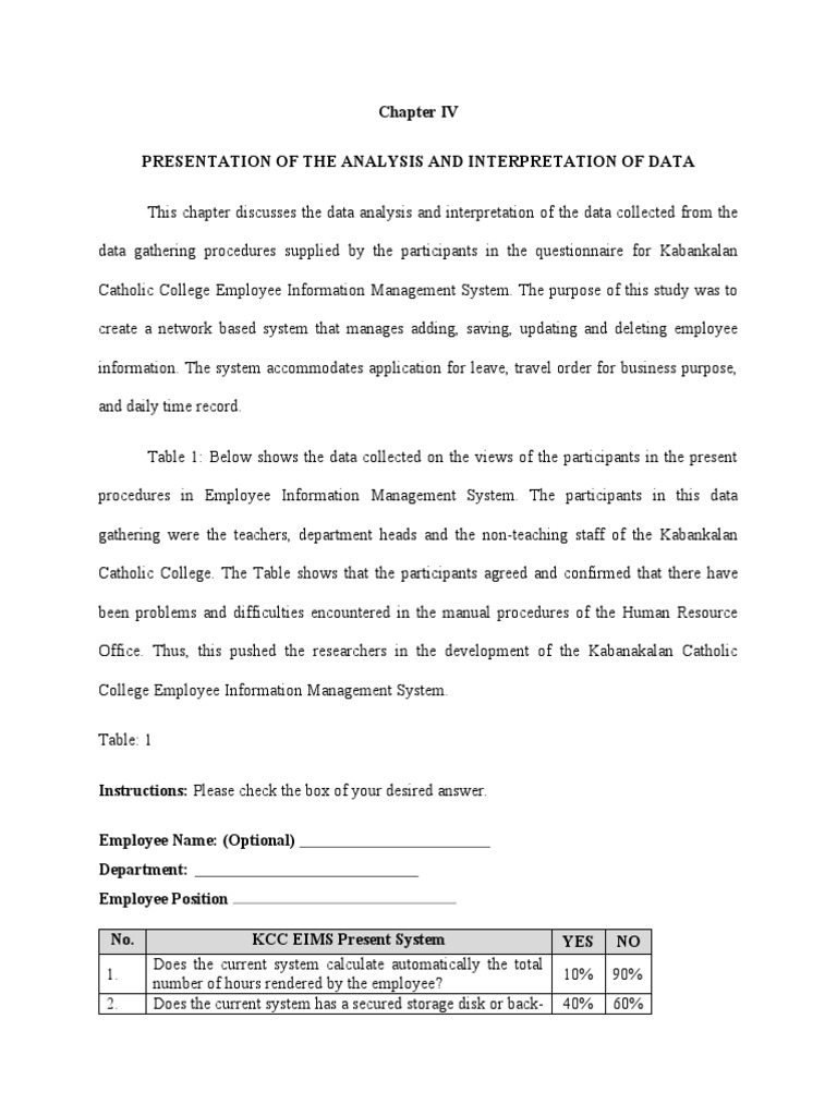 Analysis of the Benefits of Implementing an Automated Employee ...