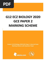 Biology Paper 2 GCE - 2024 | PDF