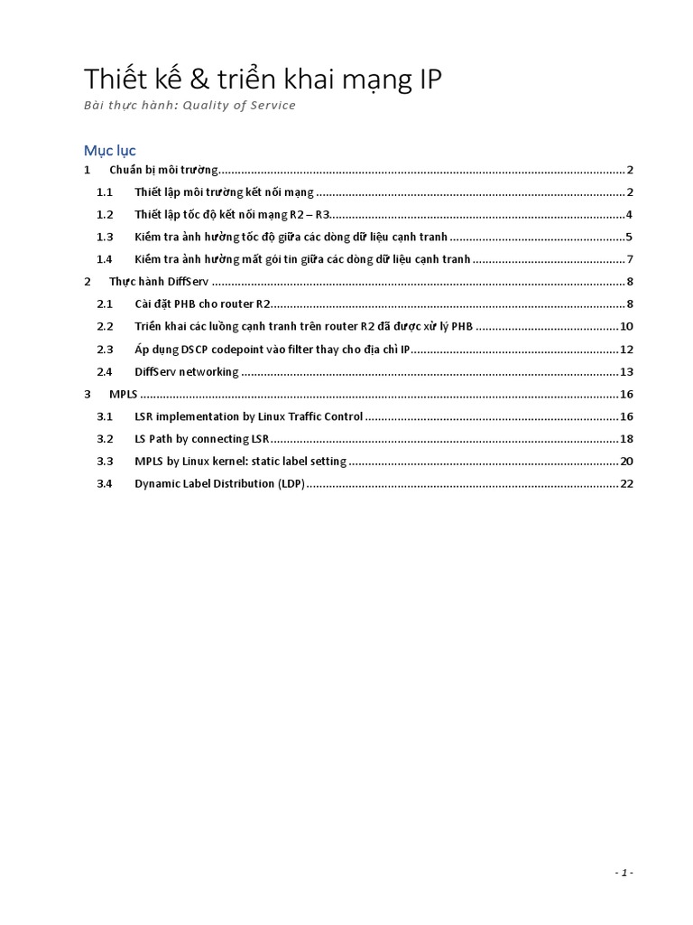 Lab 7 QoS | PDF