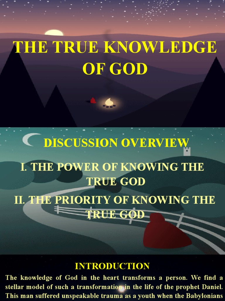 The True Knowledge of God | PDF | Eternal Life (Christianity) | God