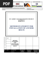 WTG Foundation Method Statement | PDF | Concrete | Pipe (Fluid Conveyance)