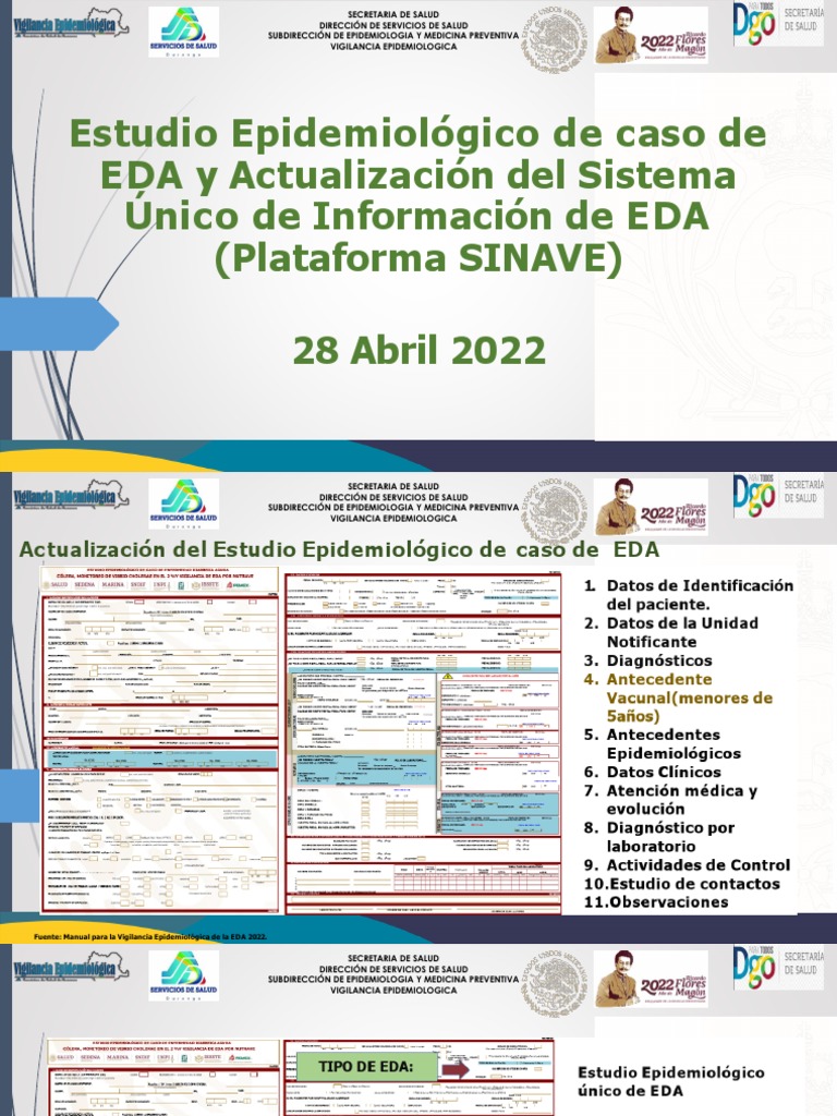 Estudio Epidemiológico de Caso de EDA (Reparado) | PDF | Vigilancia | Economía de la Salud