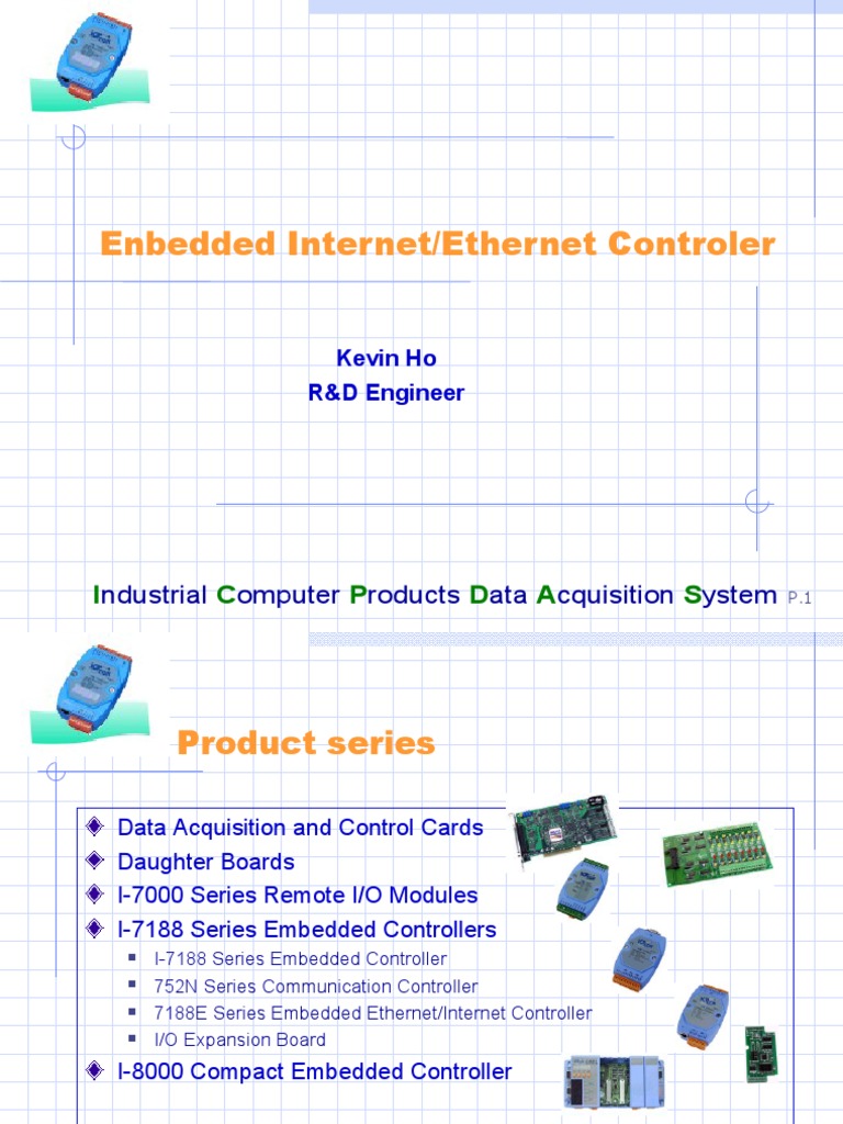 Enbedded Internet/Ethernet Controler: Ndustrial Omputer Roducts Ata Cquisition Ystem | PDF ...