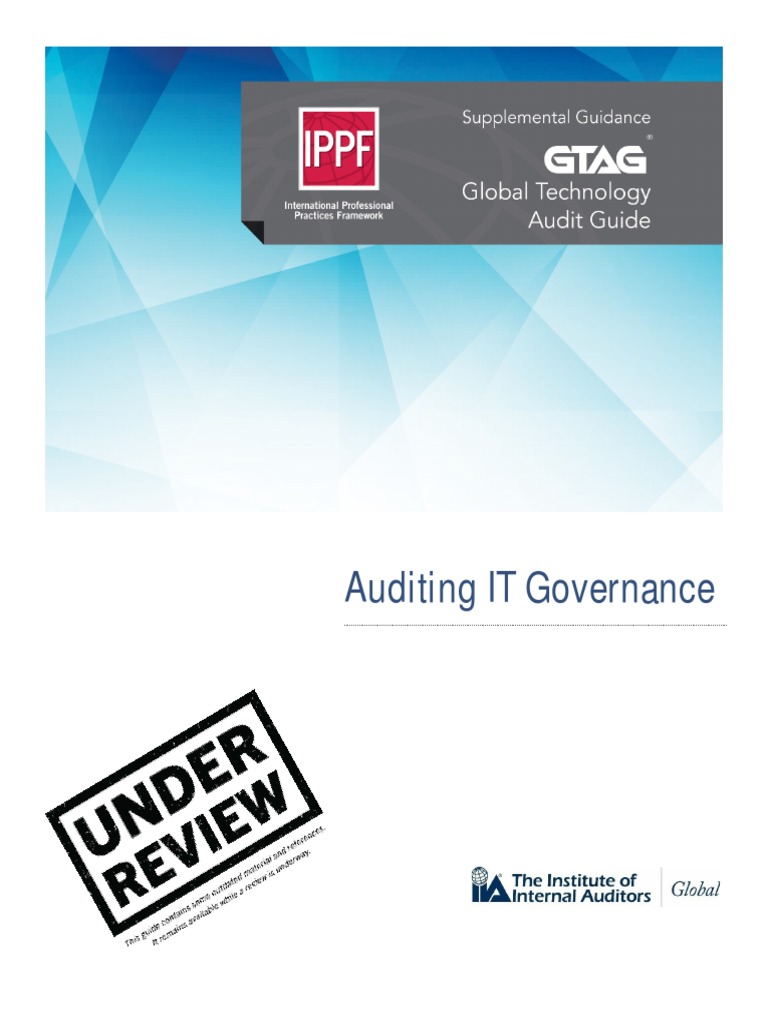 Auditing It Governance | PDF | Internal Audit | Governance
