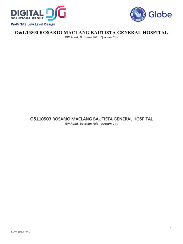 Gowifi - Ahd - HLD - Rosario Maclang Bautista General Hospital Rev1 ...