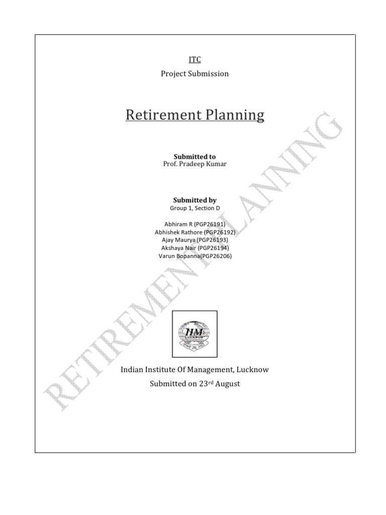 Retirement Planning Ver1 4 | PDF | Retirement | Interest