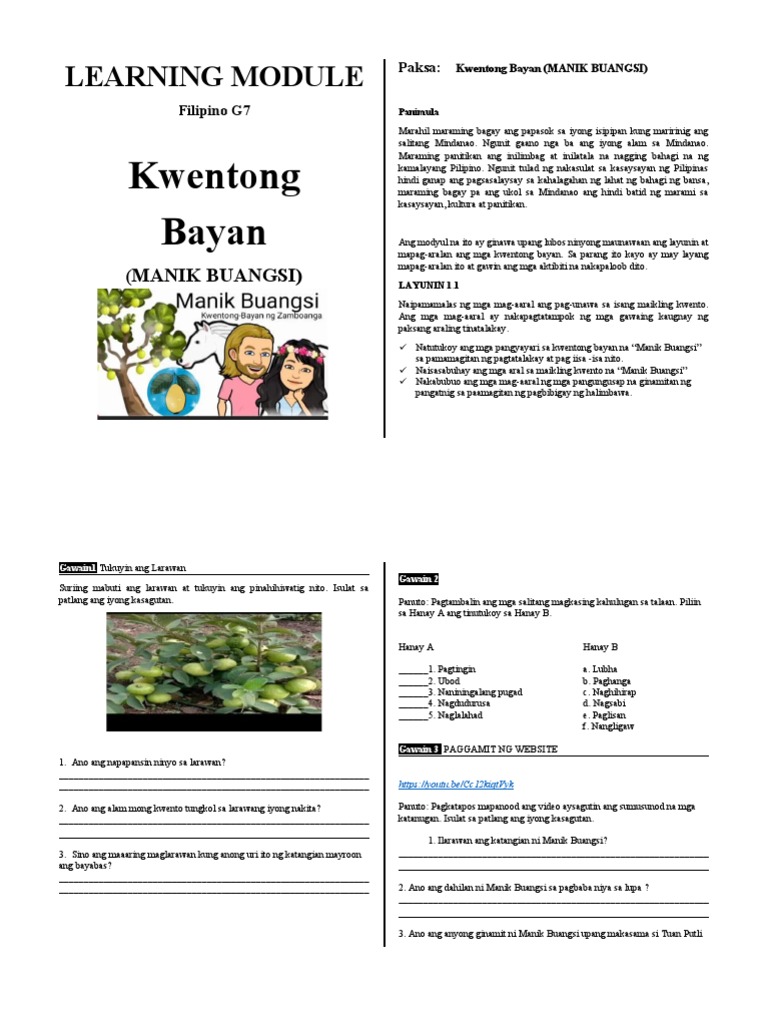 Learning Module | PDF