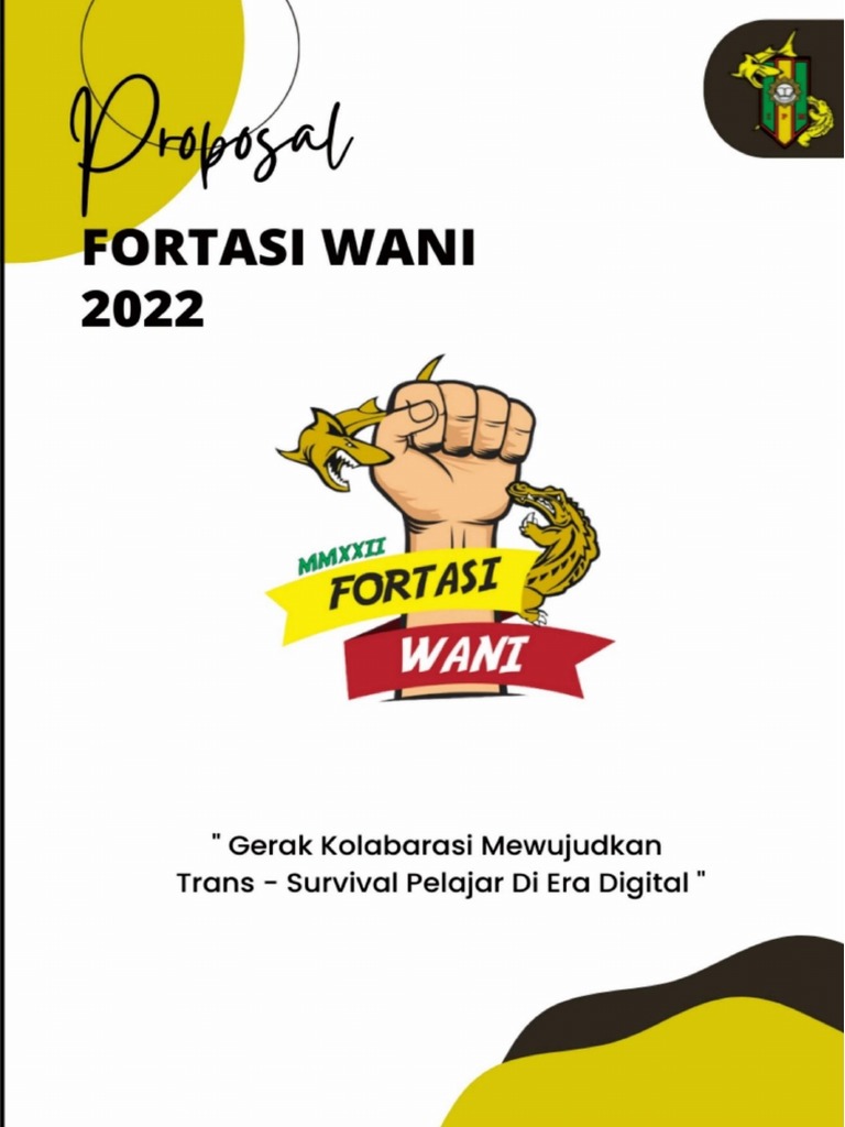 Proposal FORTASI WANI 2022 FIX | PDF
