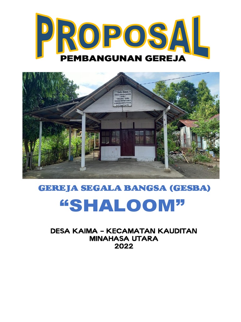 Proposal Pembangunan Gereja Gesba | PDF