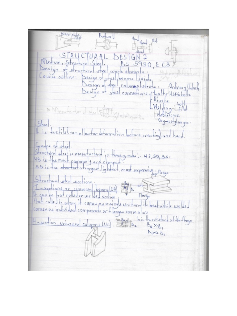 Structural Design Notes | PDF