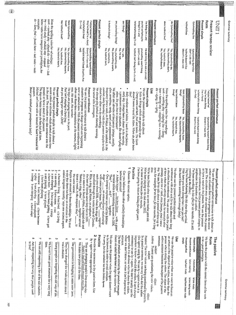 Grammar Summary Life Upper Intermediate SB | PDF