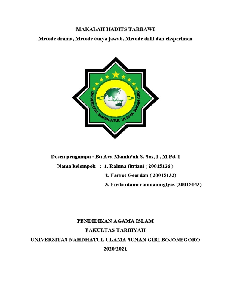 Makalah Hadits Tarbawi Kel.6 Fiks | PDF