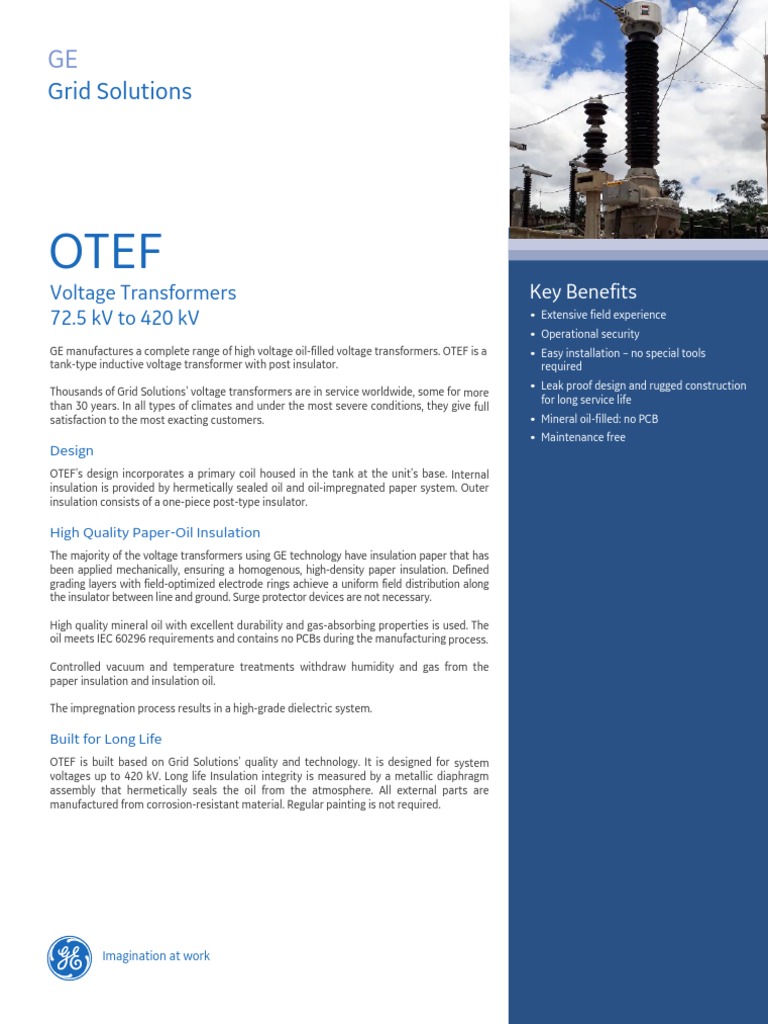 Otef Iec Brochure en | PDF | Transformer | Insulator (Electricity)