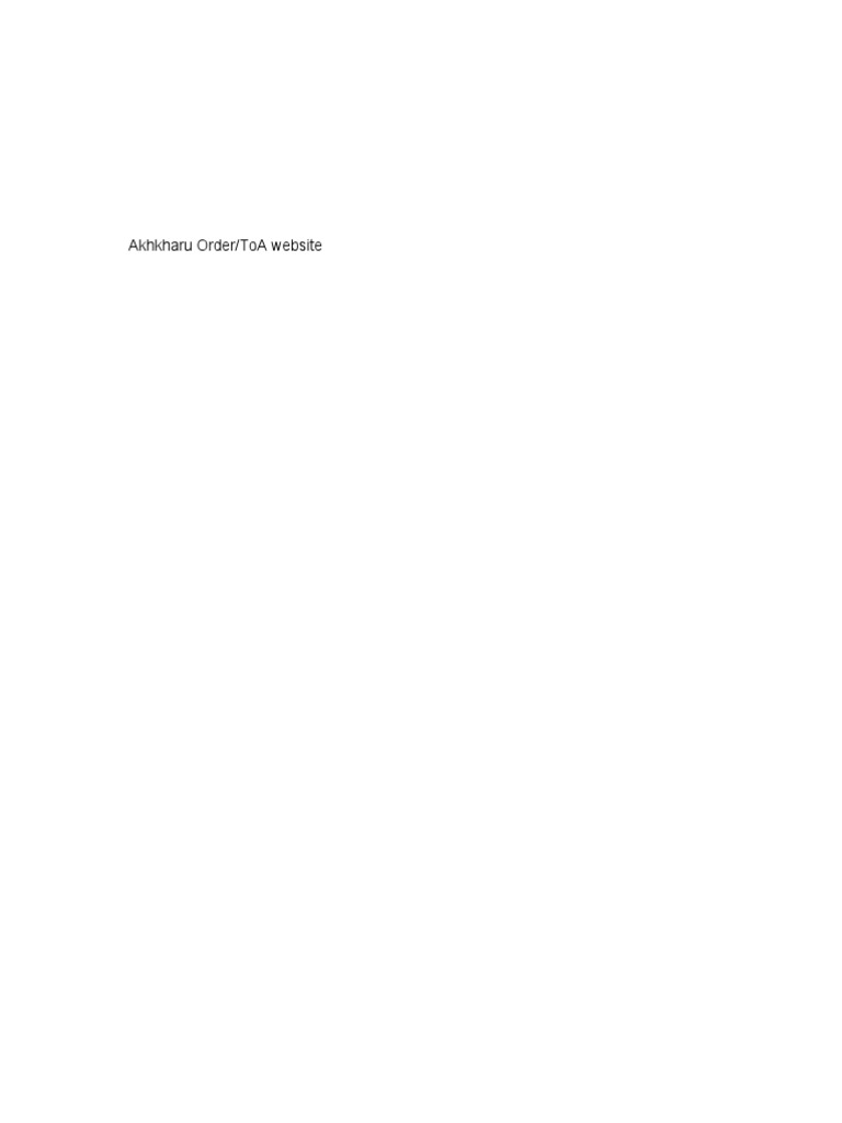 Akhkharu Order Site | PDF | Wheel Of The Year | Thou
