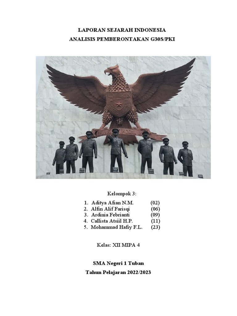 Laporan Analisis G30S PKI Kelompok 5 | PDF