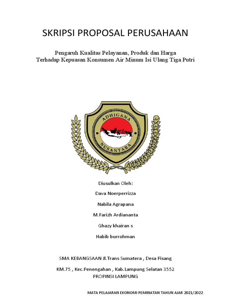 Proposal Perusahaan | PDF