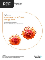 A Levels Biology Syllabus | PDF