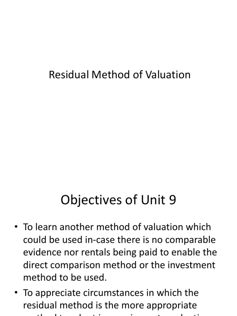 Developer's Guide to Residual Valuation | PDF | Valuation (Finance ...