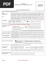 Sample Singapore Visa Form 14A | PDF | Travel Visa | Passport