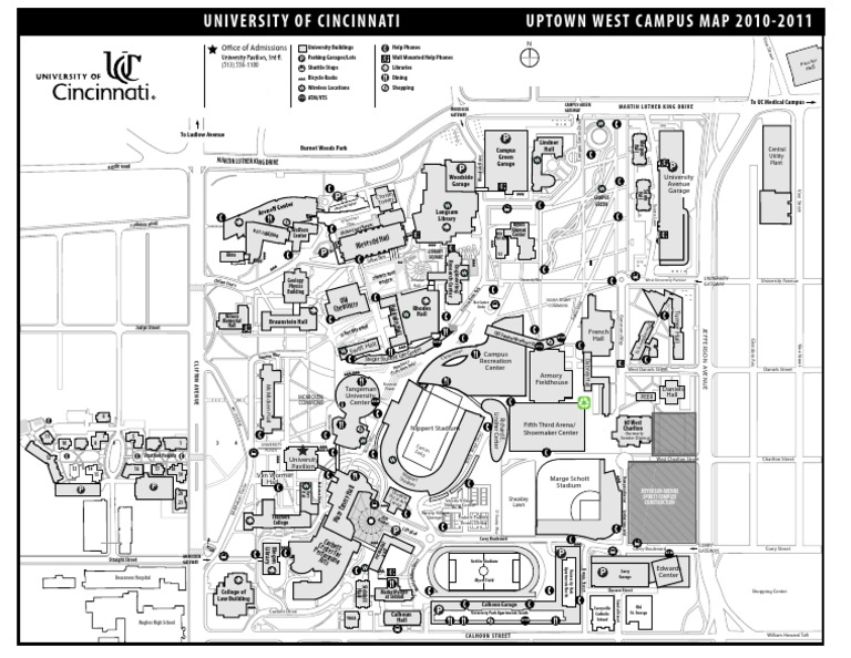 Campus Map West Fifth Third Arena | PDF | Transport Infrastructure ...