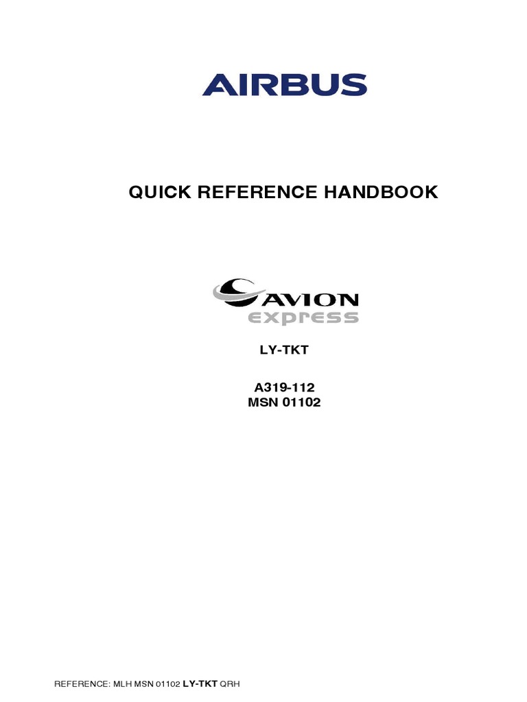 A318/A319/A320/A321 QRH Handbook | PDF | Flight | Aerospace