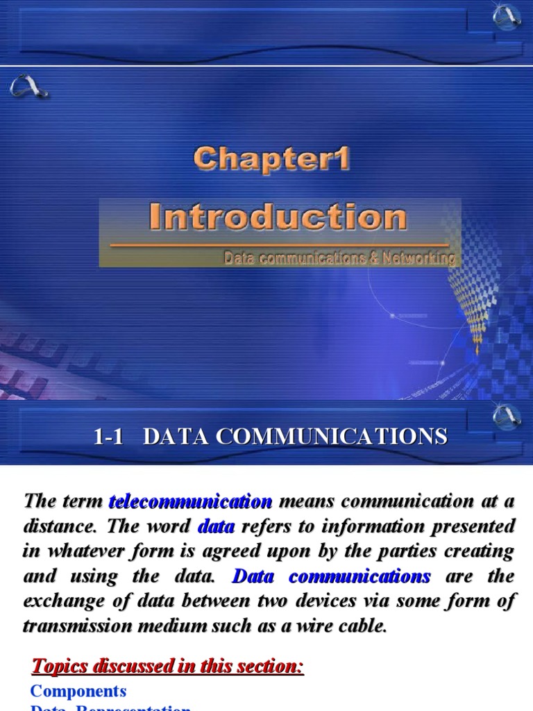 CH 01 | PDF | Network Topology | Duplex (Telecommunications)