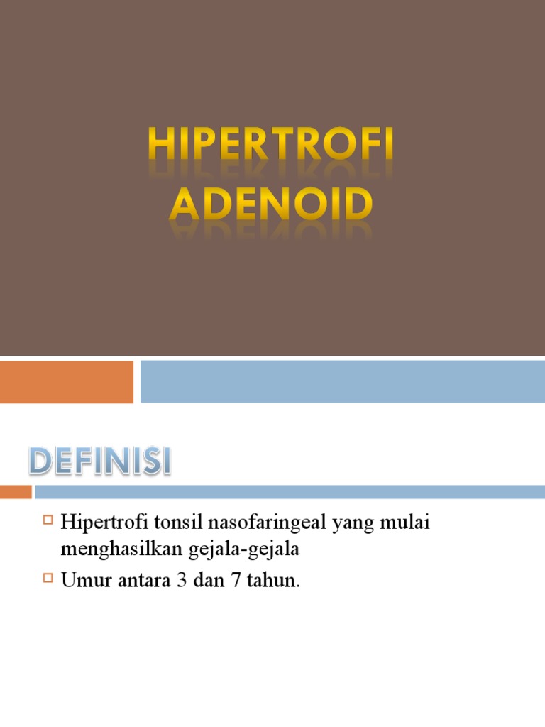 Hipertrofi Adenoid | PDF