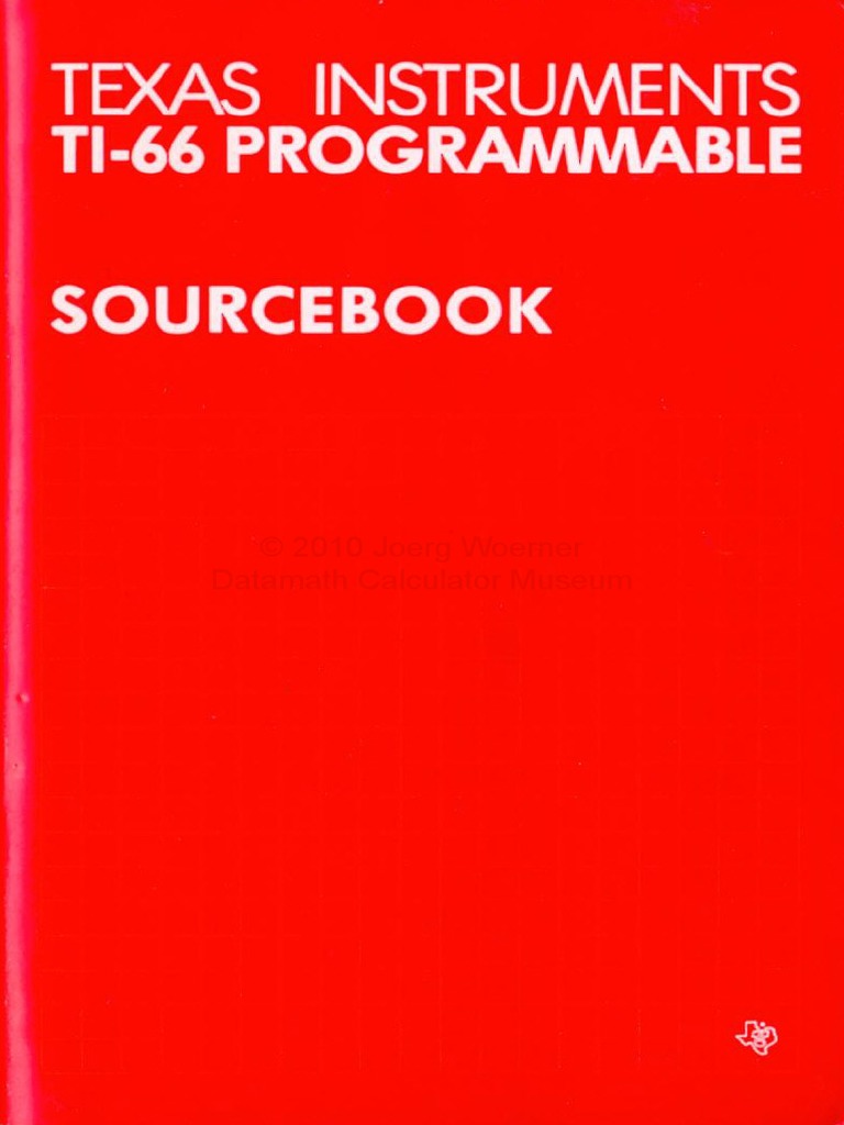 Manual TI 66 | PDF