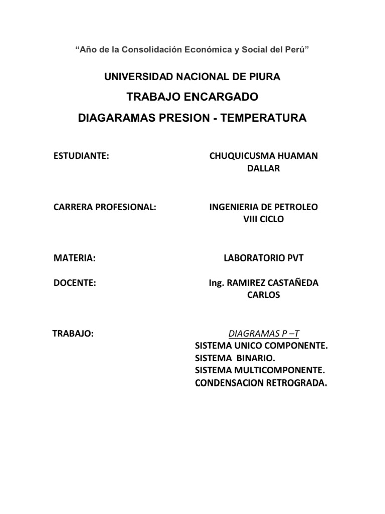 Diagrama P-T de Estados de la Materia | PDF | Vapor | Líquidos