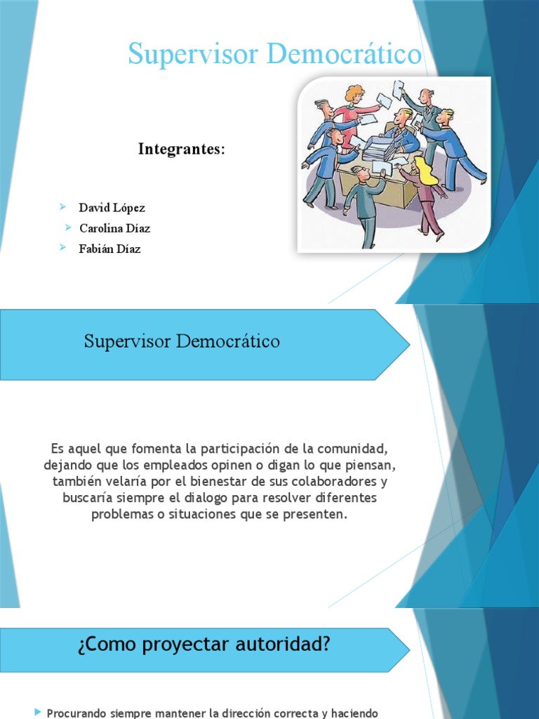 Supervisor Democrático 3 | PDF | Liderazgo | Democracia