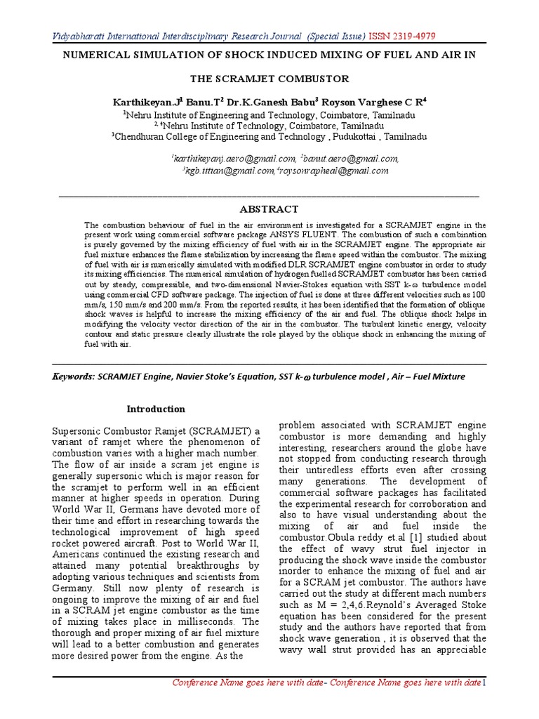 VIIRJ Journal For Publication | PDF | Fluid Dynamics | Jet Engine