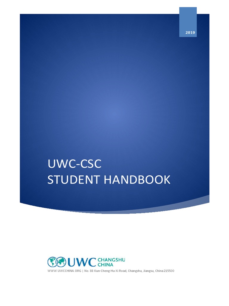 UWCCSC Student Handbook | PDF | Sexual Harassment | Schools