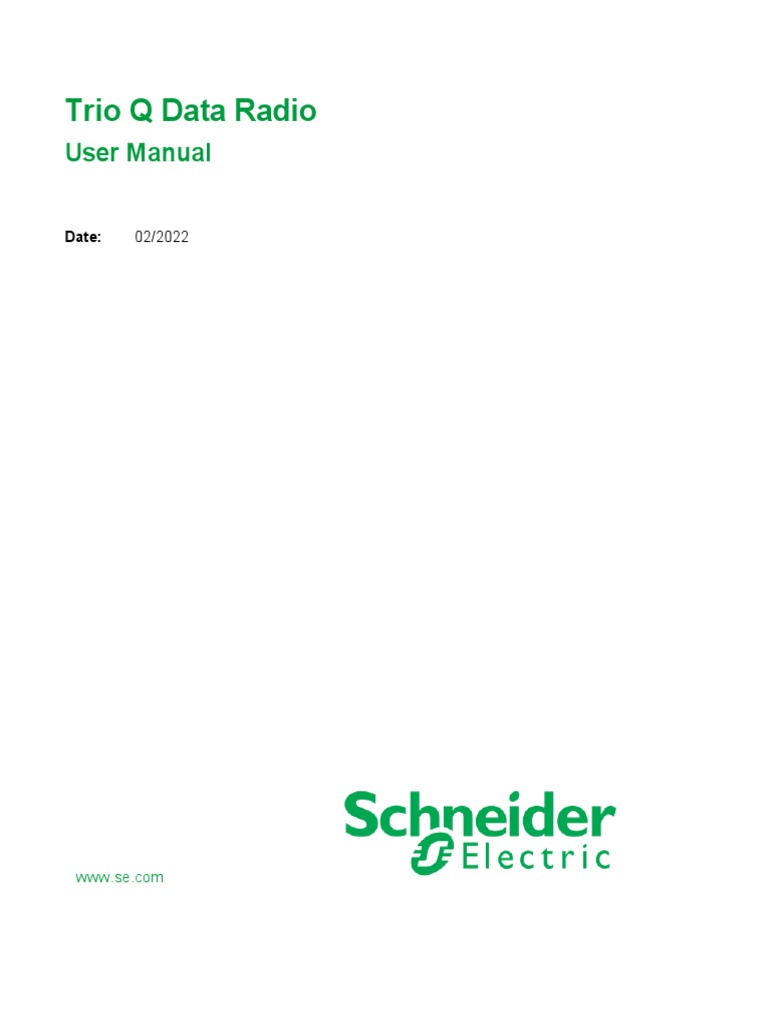 Trio Q Data Radio User Manual 03-22 | PDF | Computer Network | Computer ...