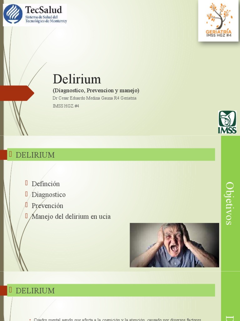 Delirium | PDF | Antipsicótico | Medicina