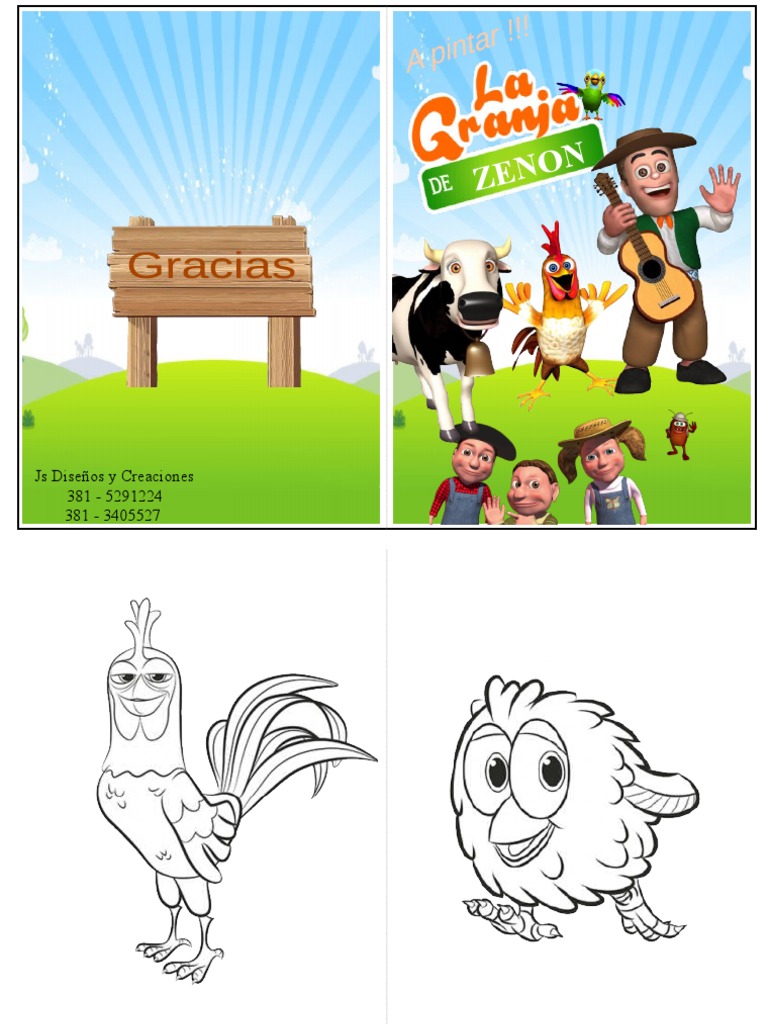 20.libritos para Colorear La Granja - PPTX Versión 1 | PDF