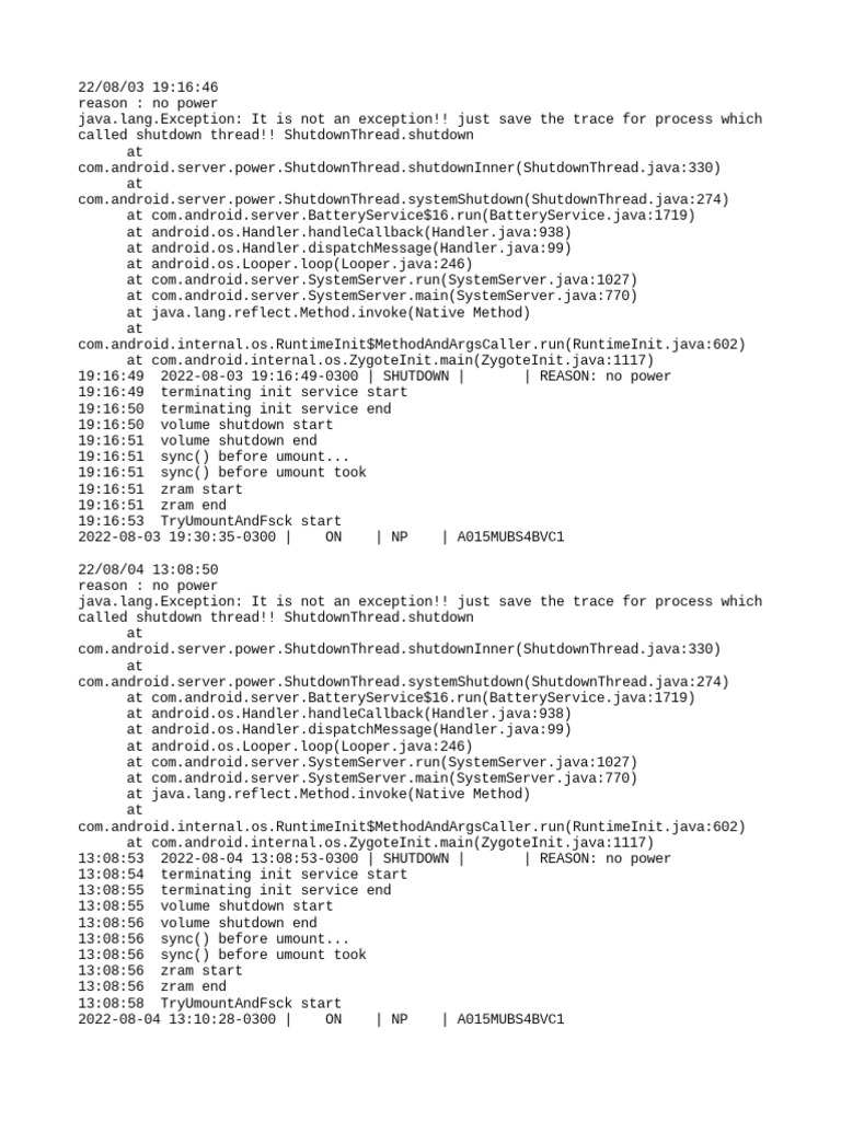Power Off Reset Reason Pdf Java Programming Language Concurrency Computer Science