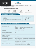 Annexure - 2 Premium Chart - Family Health Optima Insurance Plan ...