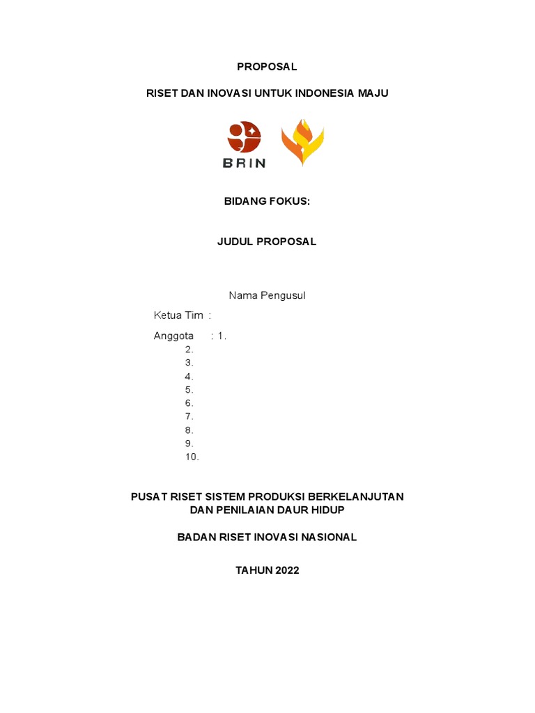Format Proposal RIIM | PDF