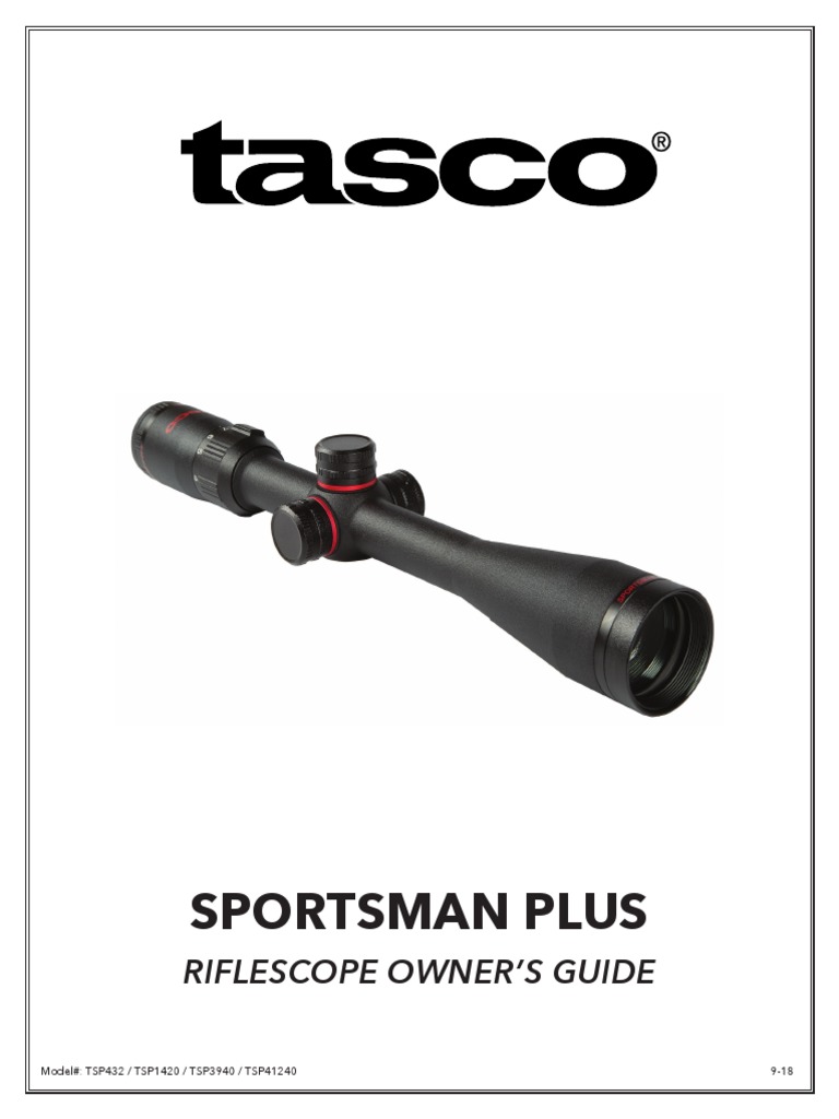 Sportsman Plus: Riflescope Owner'S Guide | PDF | Telescopic Sight ...