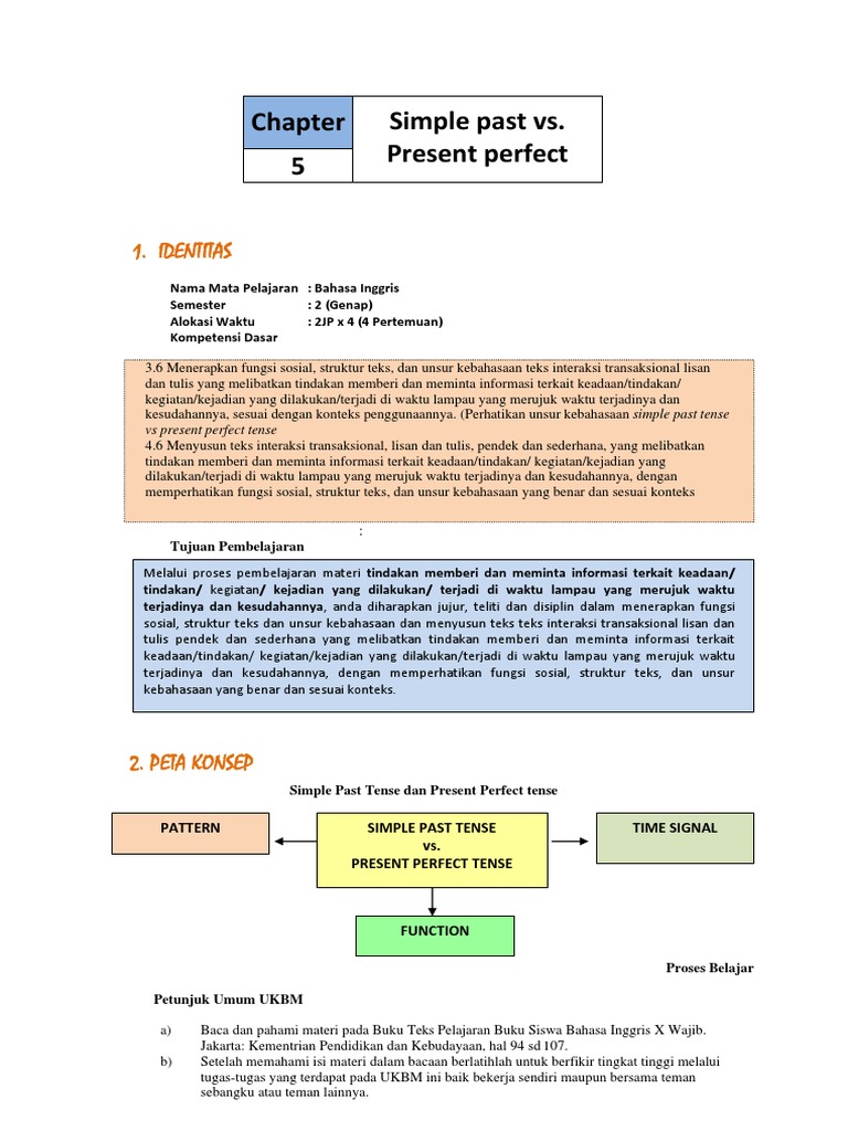 6, SIMPLE PAST vs. PRESENT PERFECT | PDF