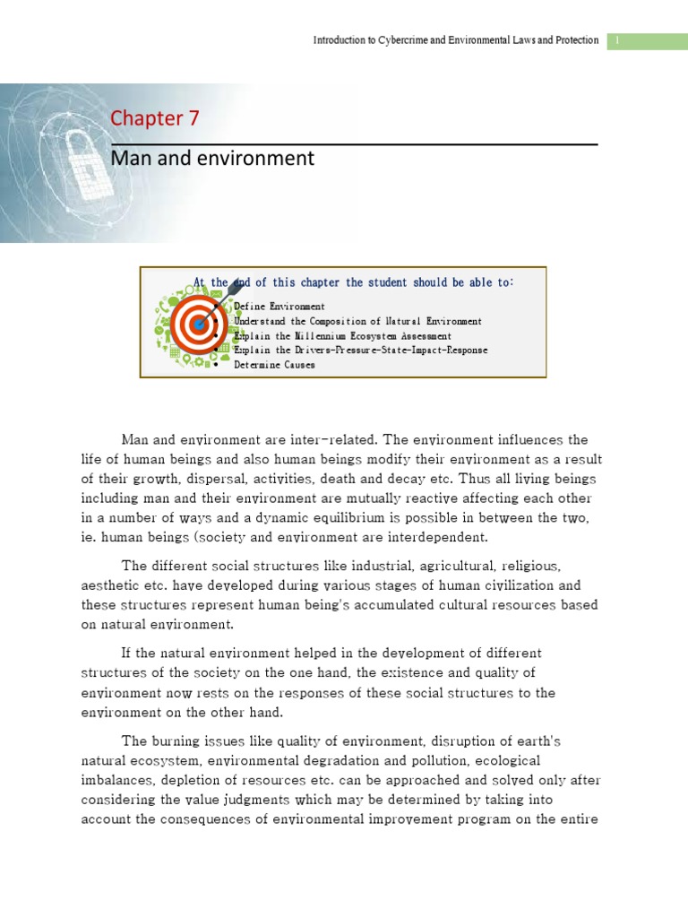 Chapter 7 Man and Environment | PDF | Natural Environment | Human ...