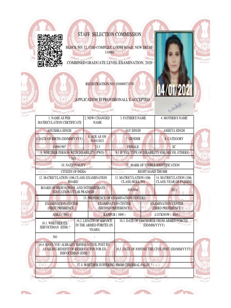 Applicationform Draft Print For All | PDF