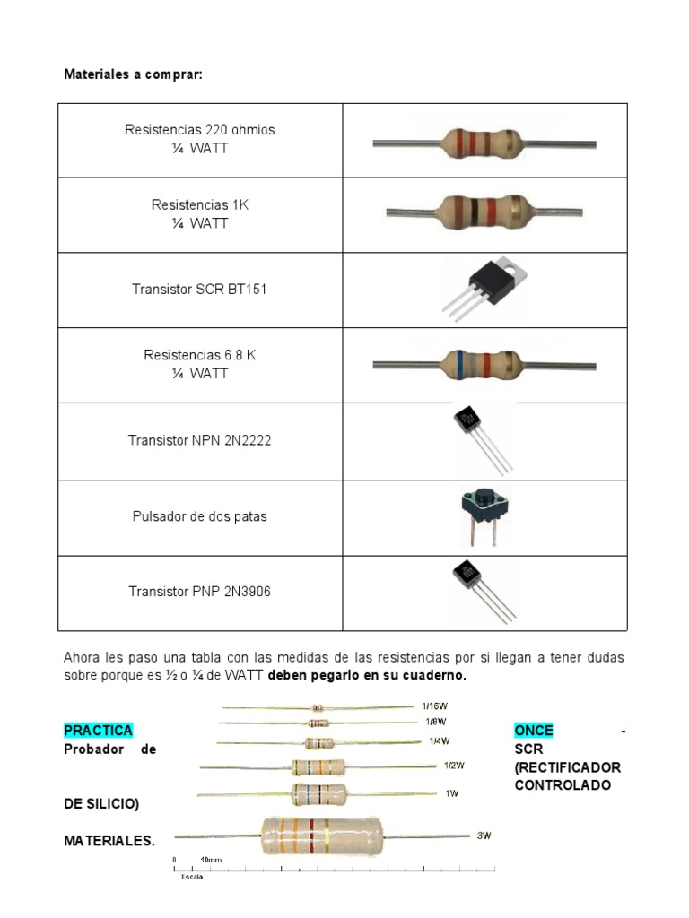 Prácticas de Electrónica y Componentes | PDF | Transistor | Transistor ...