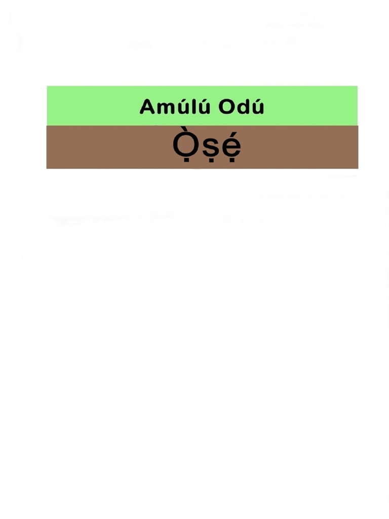 15 - Amulu Odu Ose | PDF