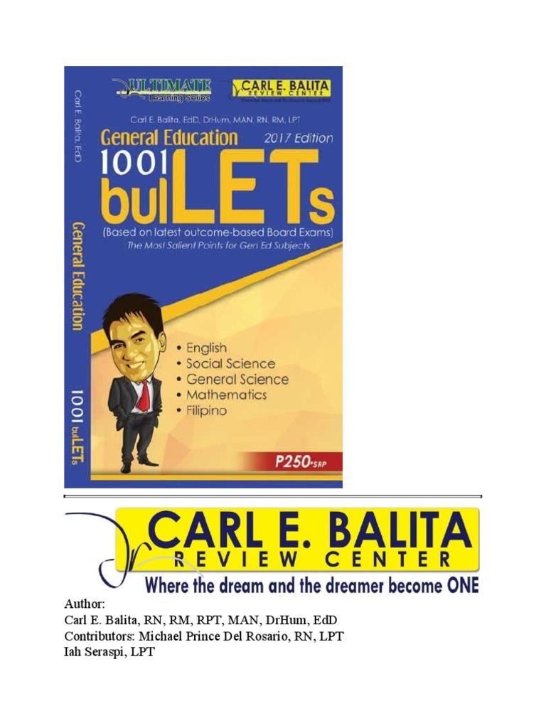 General Education 1001 Bullets 1 | PDF | Teaching Method | Learning