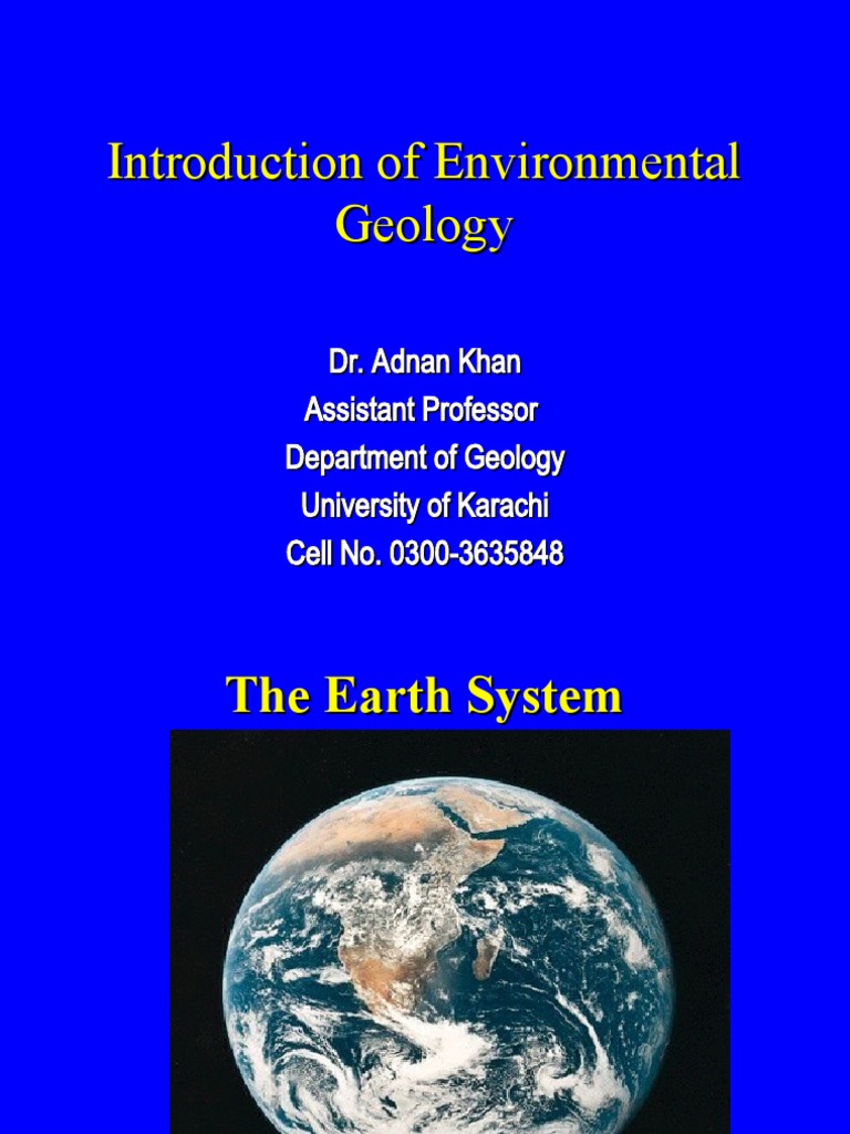 Introduction of Environmental Geology | PDF | Geology | Earth