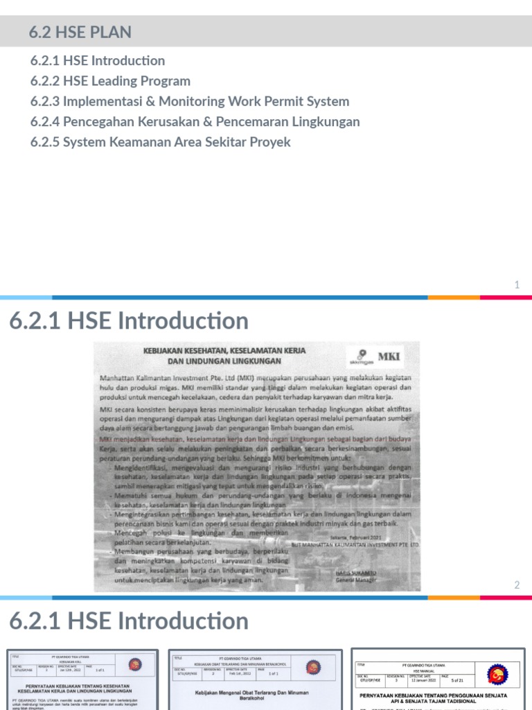 Materi Hse Plan | PDF