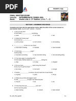 Test I - Berlitz | PDF