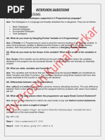 Top 40 C Programming Theory Questions and Answers | PDF | C ...
