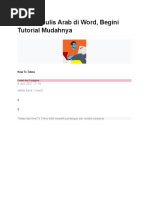 Susunan Huruf Hijaiyah di Keyboard | PDF